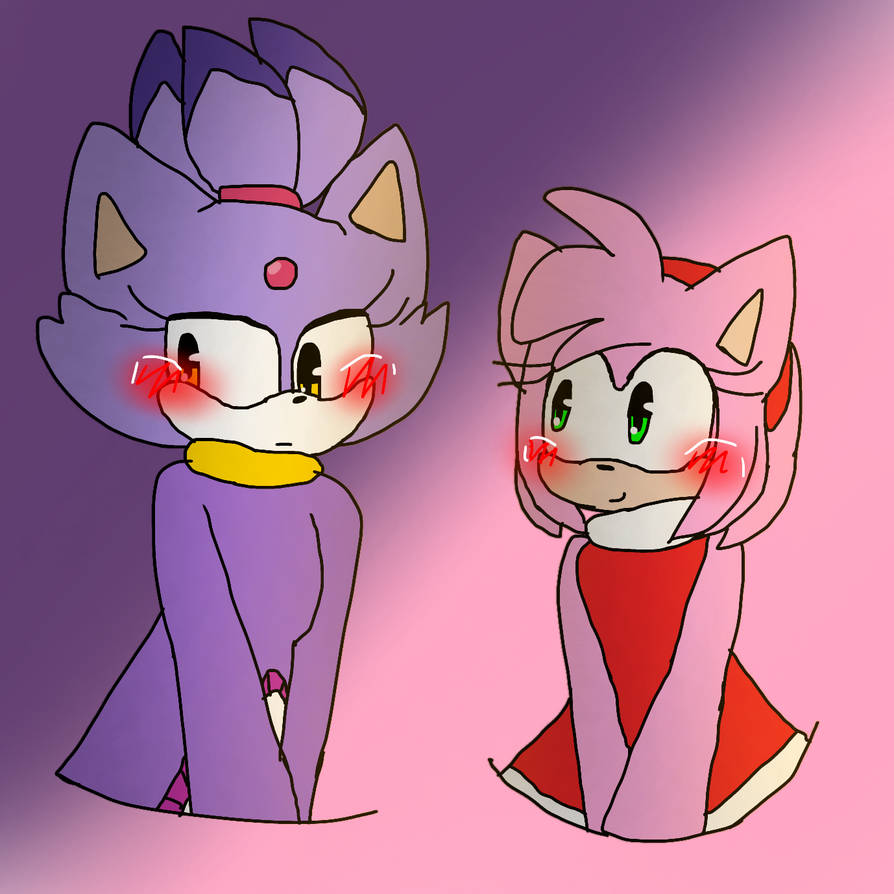Blaze X Amy Art Trade By 2cherrysakura2 On Deviantart