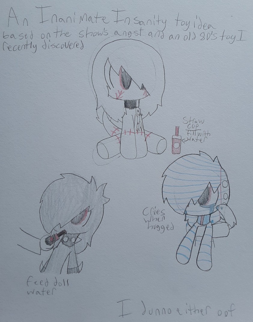 Inanimate Insanity Cuddle N Comfort Dolls By Ilovethetalkingclock On Deviantart