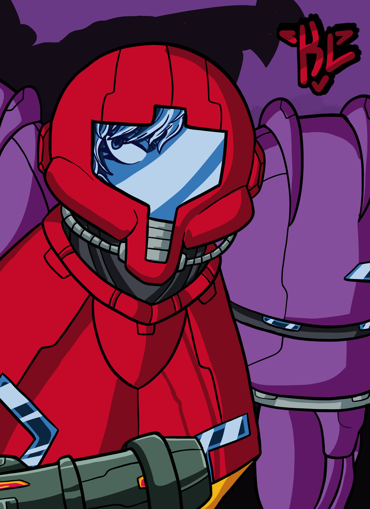 Samus Bust Shot 2 Gravity Suit By Knightlineart On Deviantart