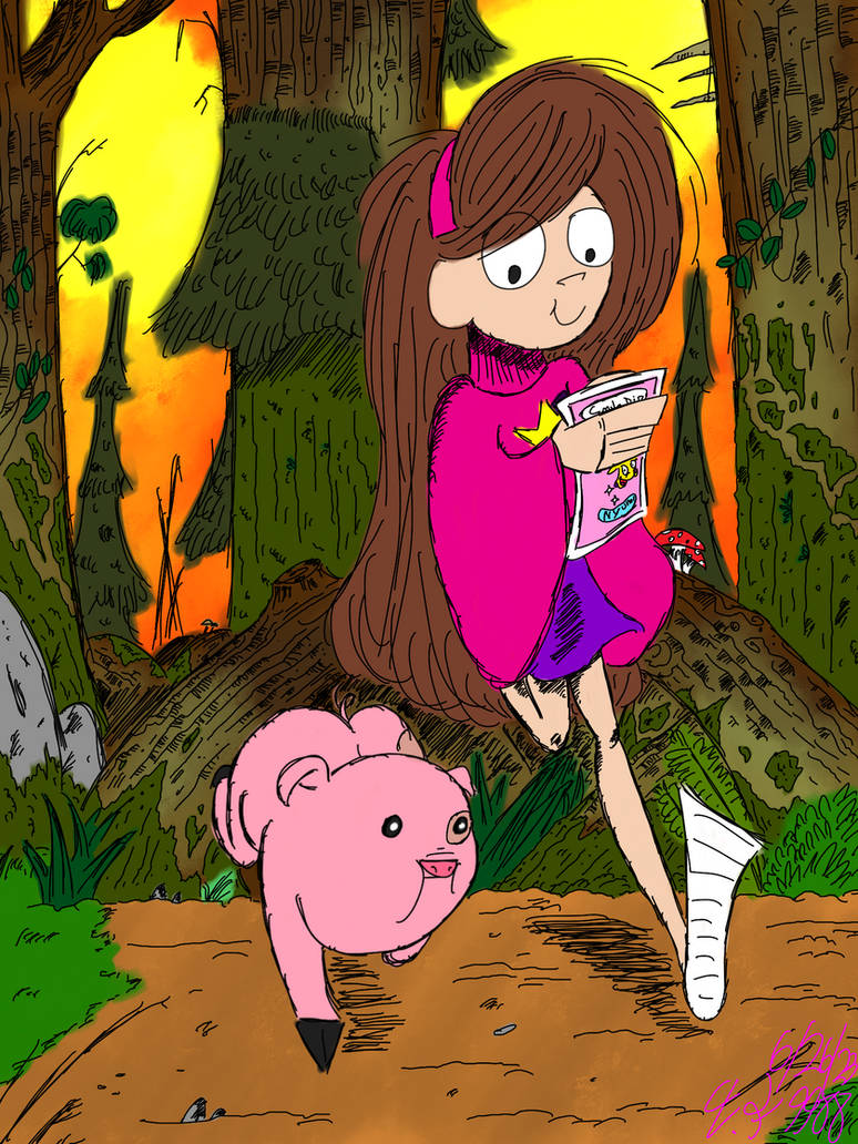 Mabel Pines And Waddles Gravity Falls By 1602jaw On Deviantart