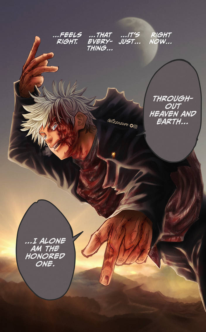 Gojo Satoru The Honored One By Itzzazure On Deviantart