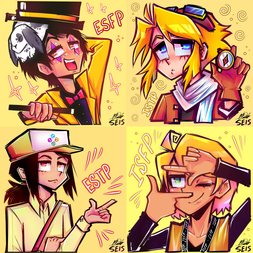 MBTI - Explorers pt. 3 by Seis-art on DeviantArt MBTI - Explorers pt. 3 by Seis-art on DeviantArt