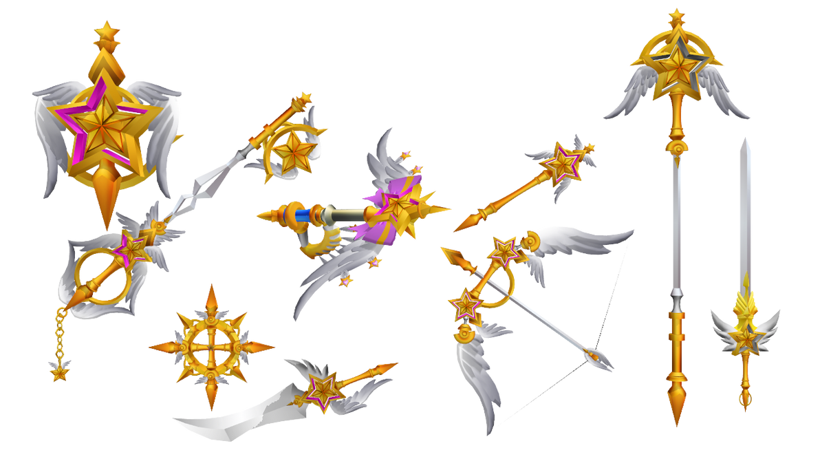 Mmd Commission Shining Star Keyblade And Forms By Makaihana975 On Deviantart