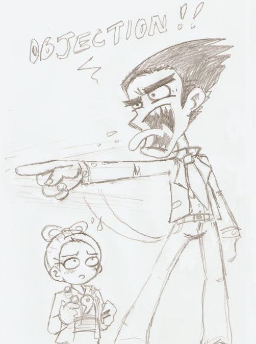 Objection sketch by AtomicNeko on DeviantArt