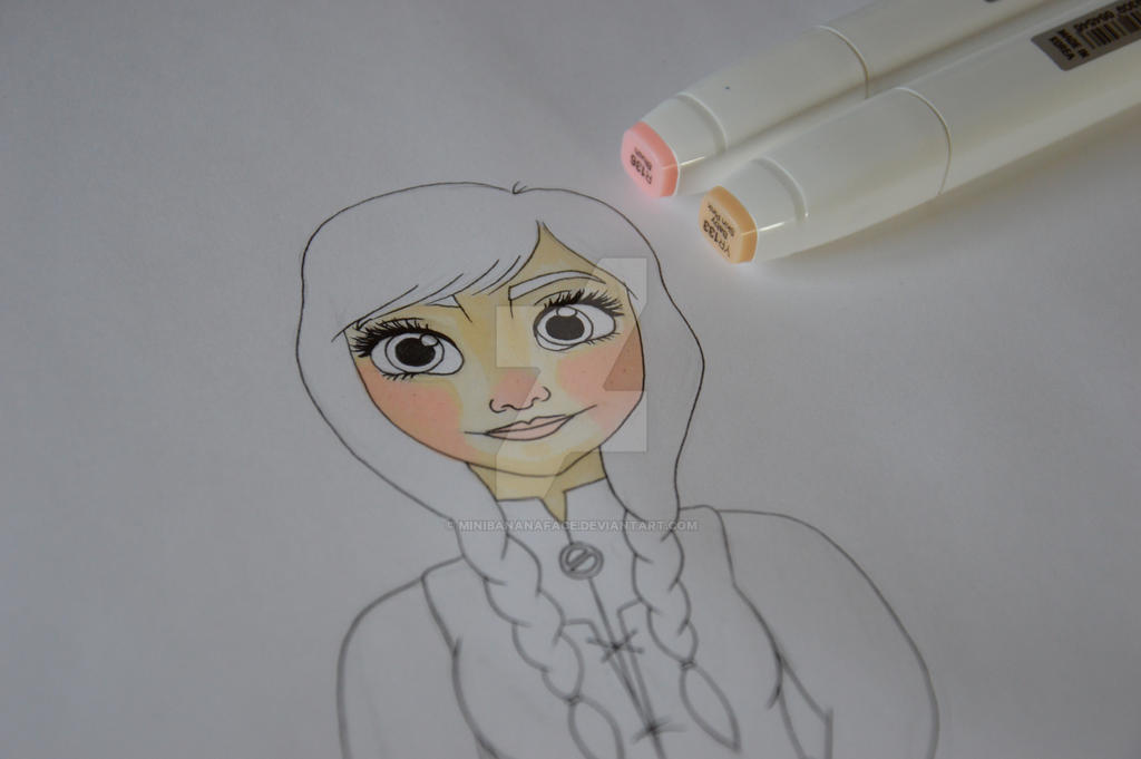 Anna Frozen Wip 2 By Minibananaface On Deviantart