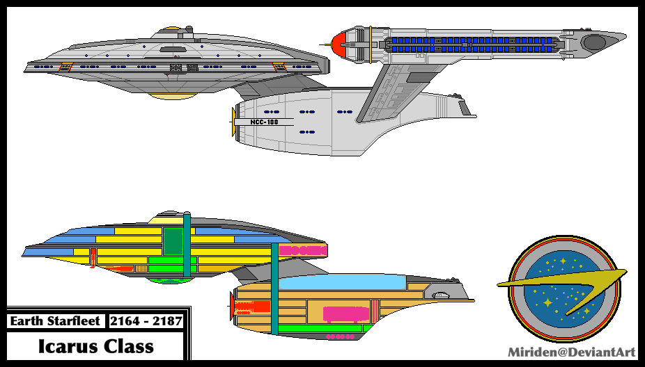 Icarus Class Starship Earth Starfleet By Miriden On Deviantart
