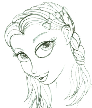 Pigtails Sketch by detstar on DeviantArt