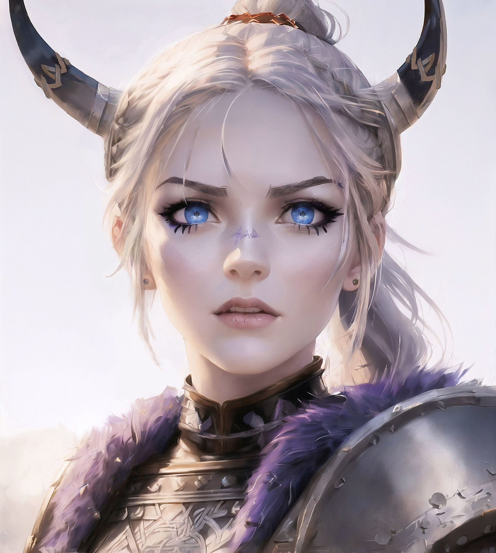 Viking Girl Portrait 3 By Artihart On Deviantart