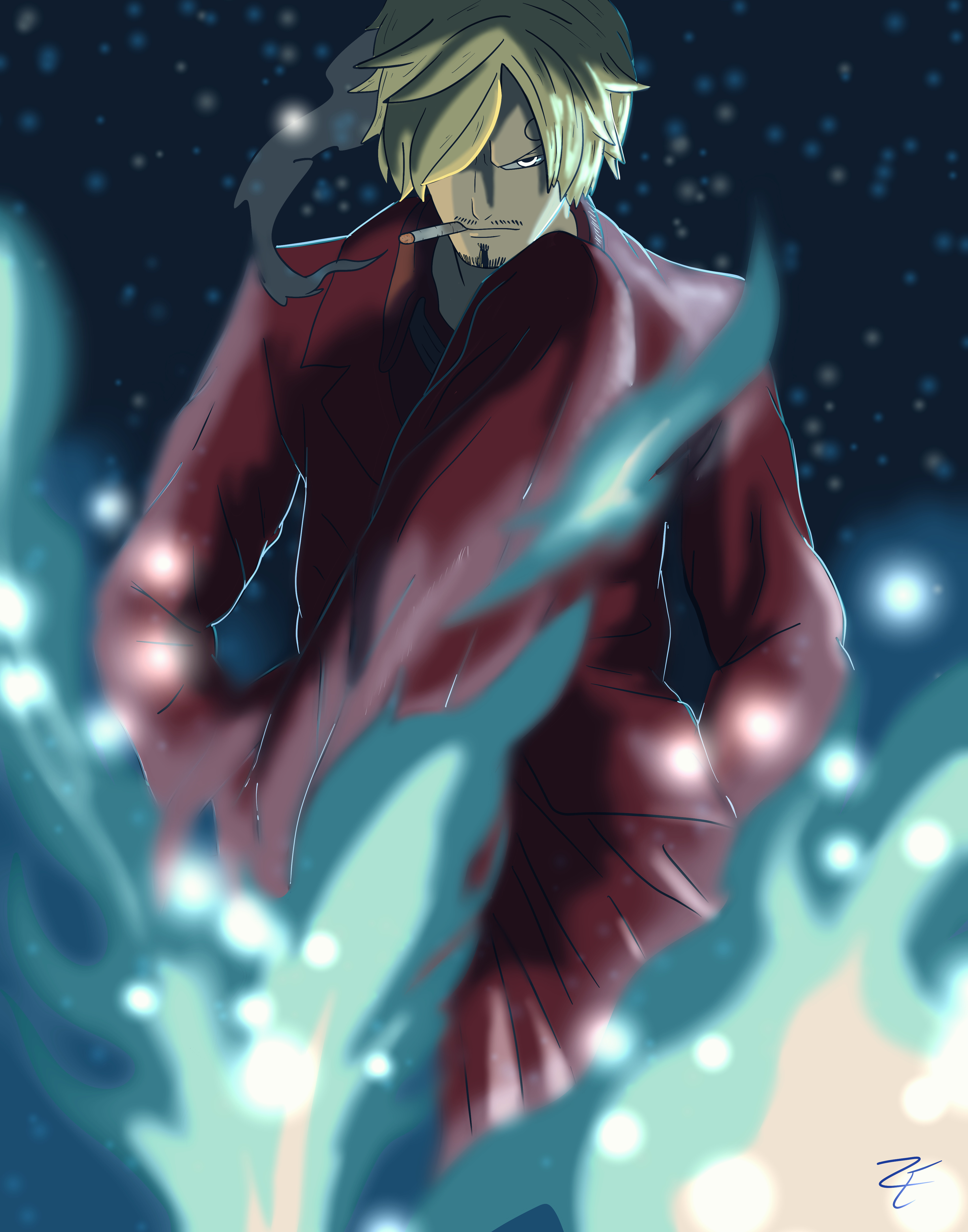 Black Leg Sanji By Realzenedit On Deviantart