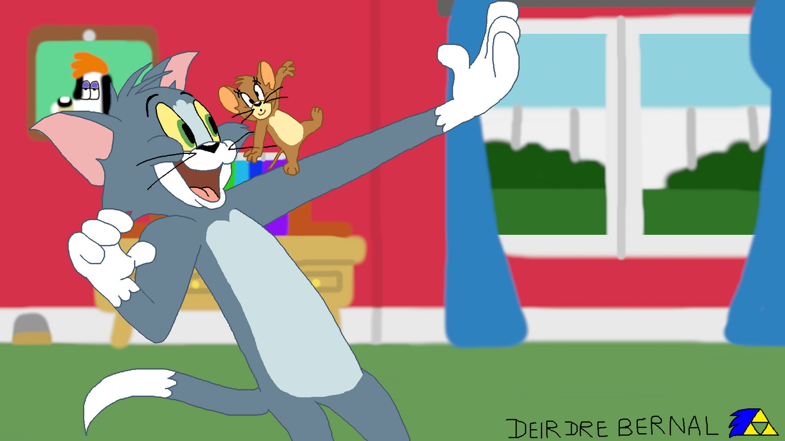 Tom Plays With Jerry In The Living Room By Smashgamer16 On Deviantart