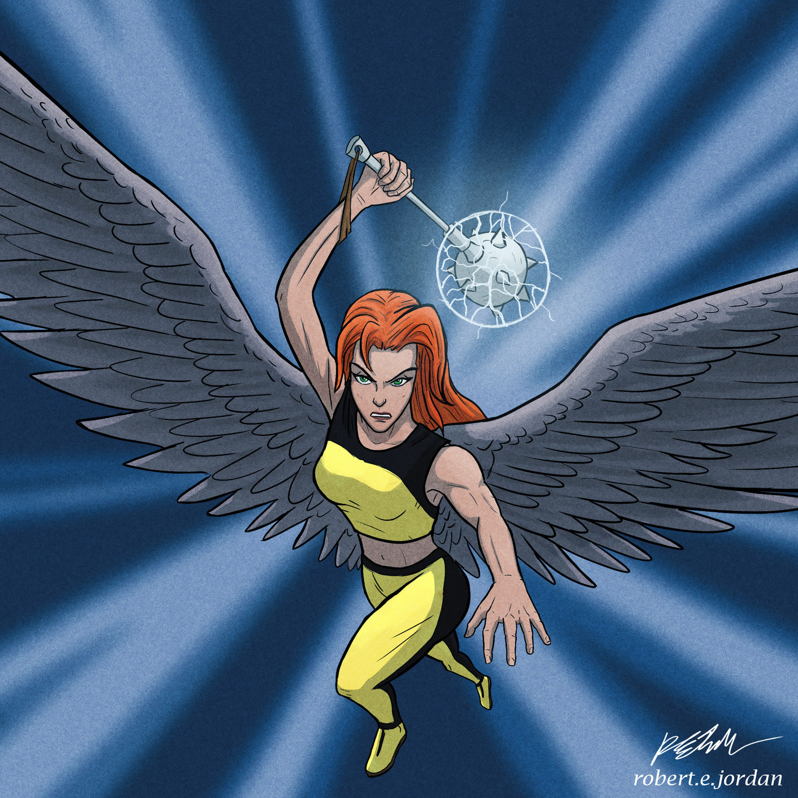 Hawkgirl Justice League Unlimited By Robertejordan On Deviantart