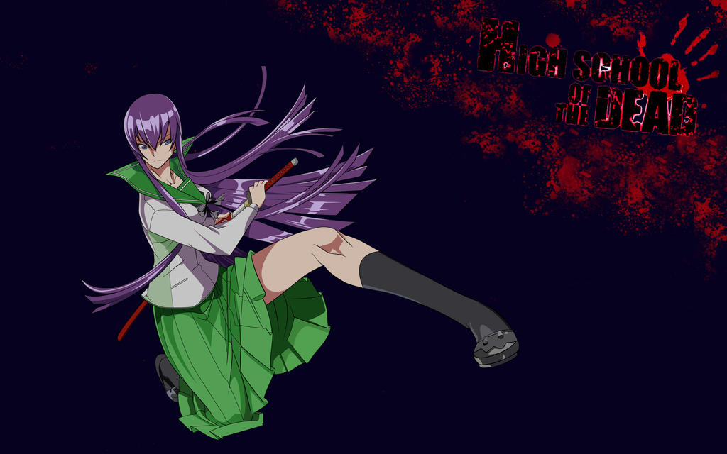 Saeko Busujima Wallpaper By Reviathestarf On Deviantart
