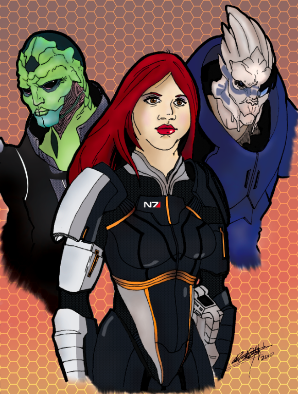 Mass Effect Fanart Colored By Dakkita On Deviantart