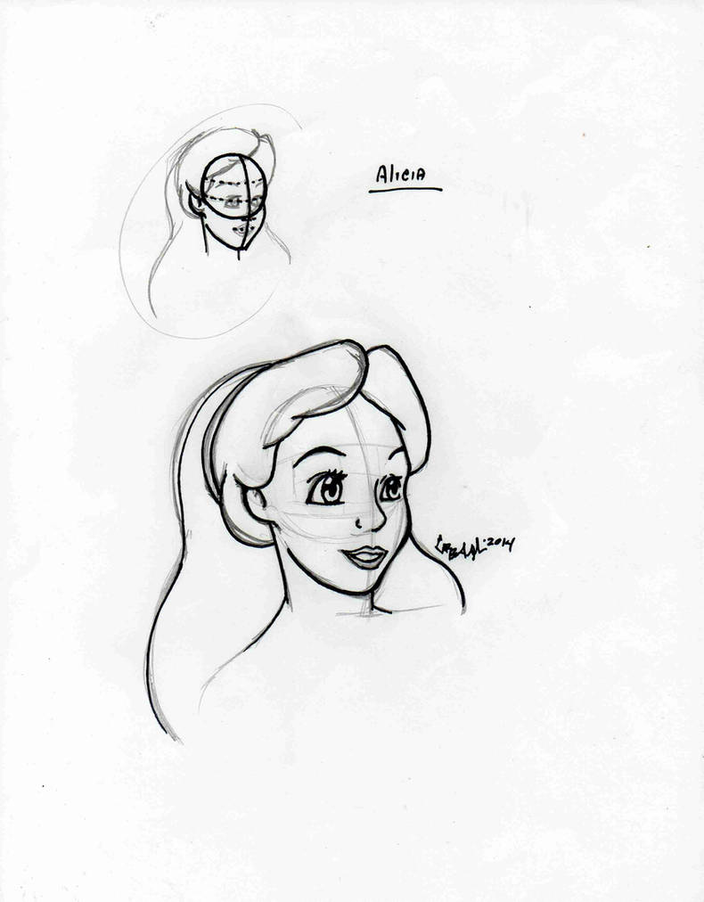 Alice Face Sketch By Tefenthescorpion On Deviantart