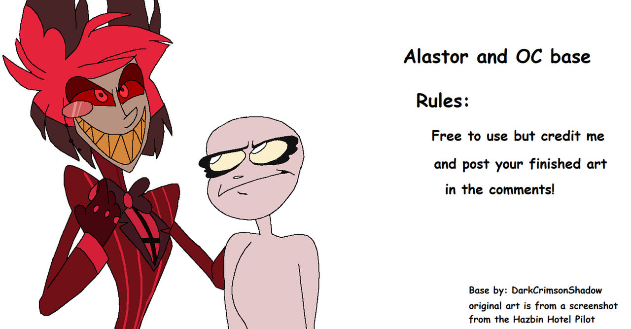 Alastor And Oc By Darkcrimsonshadow On Deviantart