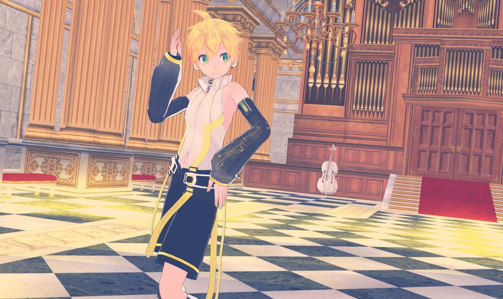 Mmd Len Being Fabulous With Dl By Mikaookami20 On Deviantart