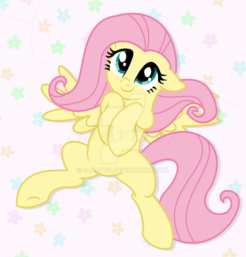 Fluttershy Belly Rubs By Sjart117 On Deviantart