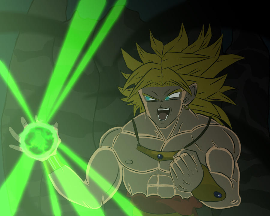 Ssj Broly Holding A Energy Ball In His Hand By Red Tetsurri On Deviantart