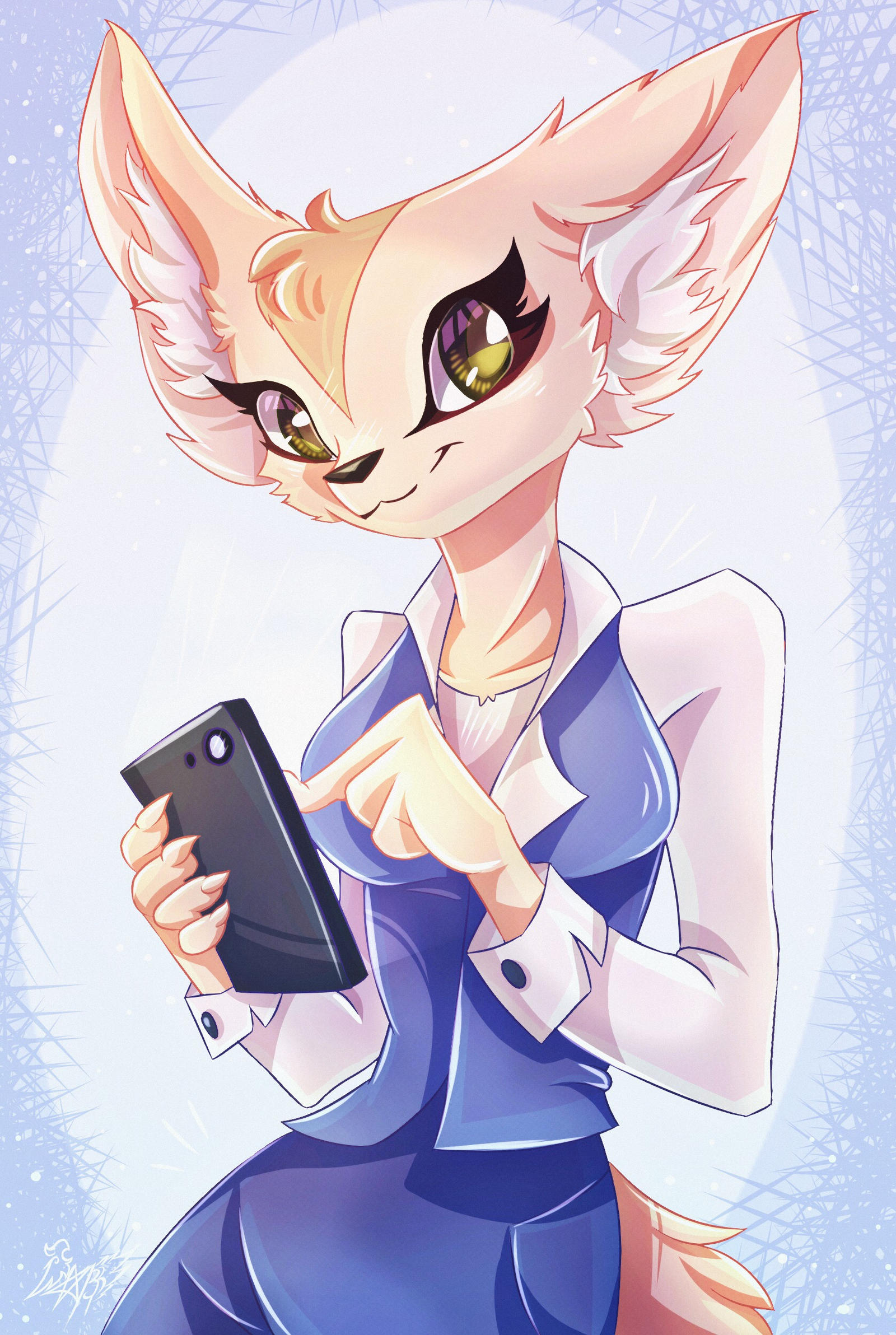 Fenneko Aggretsuko Fanart By Alexbluebird On Deviantart