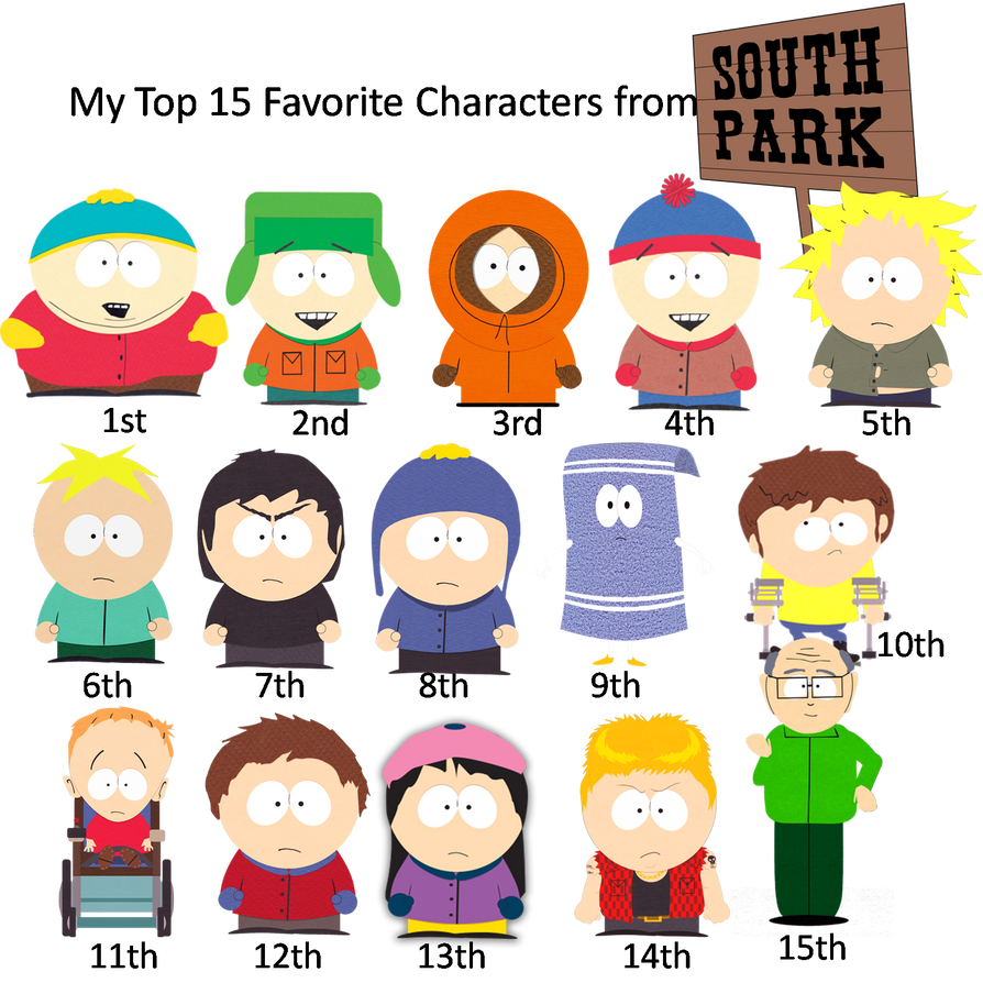 My Top 15 Favorite Characters From South Park By Banielsdrawings On my-top-15-favorite-characters-from-south-park-by-banielsdrawings-on