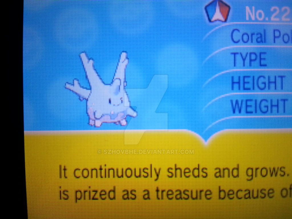 Shiny Corsola Pokemon X By Szhovbhe On Deviantart