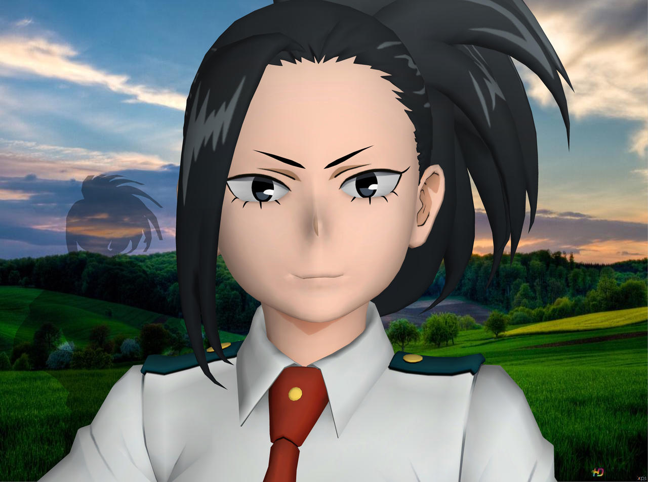 Momo Yaoyorozu Pose Frente By Trance4567 On Deviantart