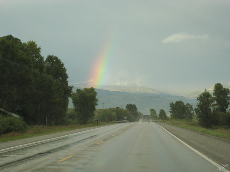 Rainbow Over The Road by thambos on DeviantArt