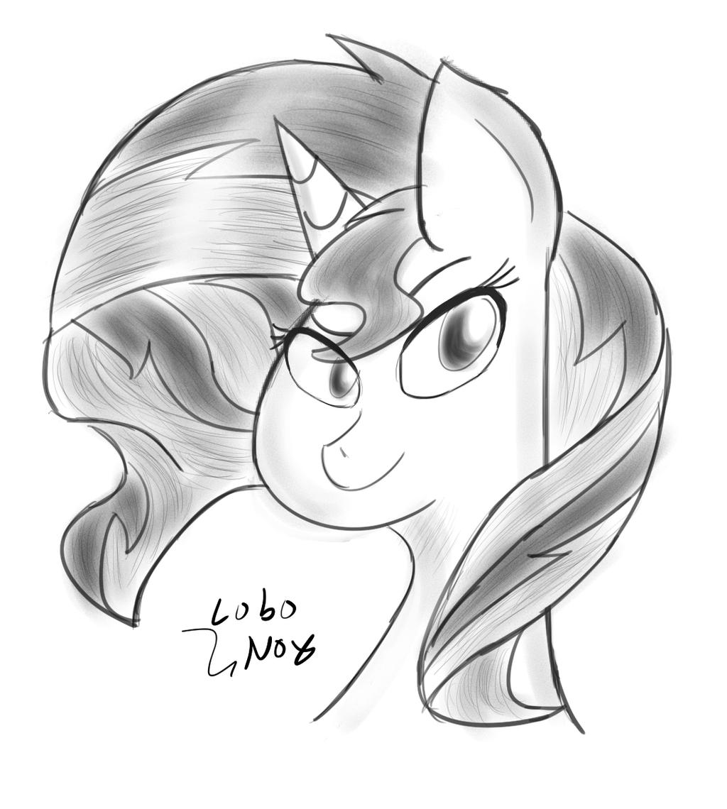 Sunset Shimmer Sketch By Lobo Nox1313 On Deviantart