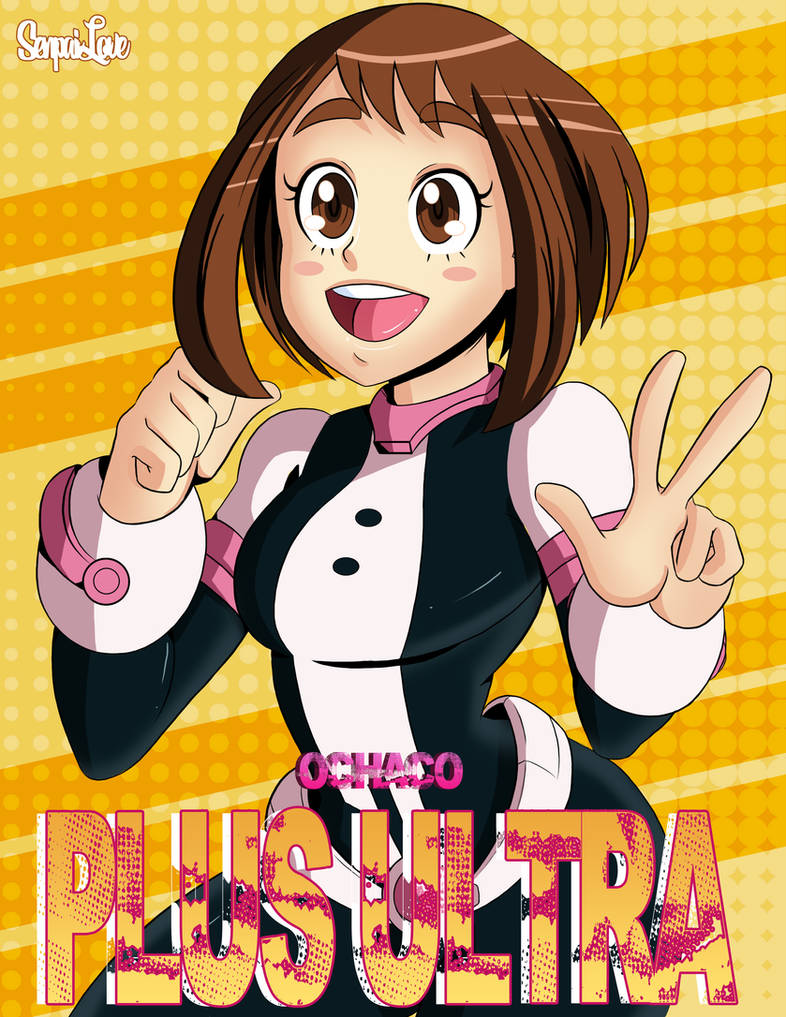Ochaco Uraraka By Wolf Davidloveii On Deviantart