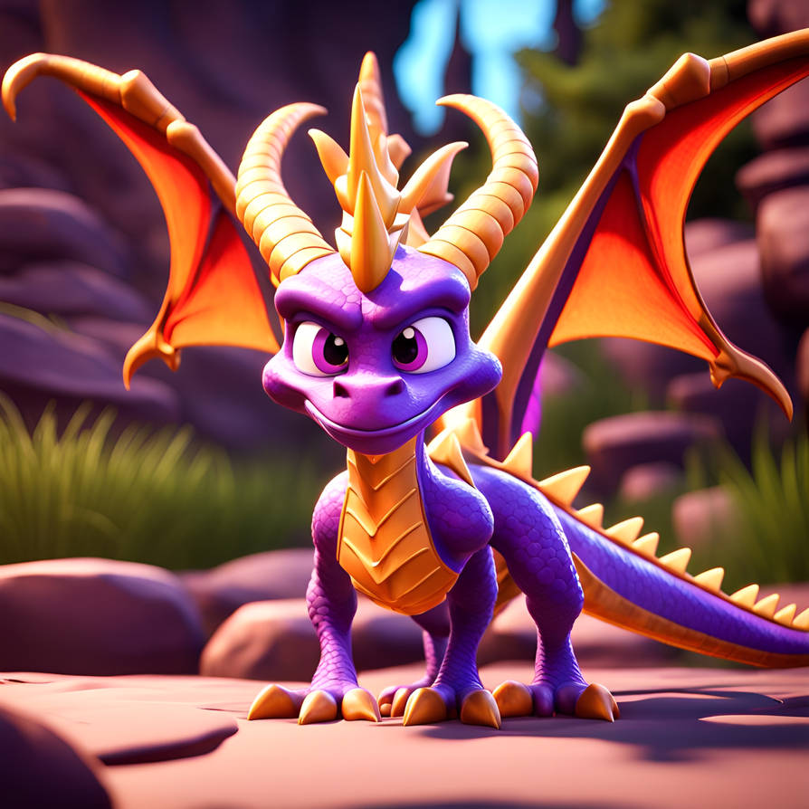Spyro By Xaviervisionaiart On Deviantart
