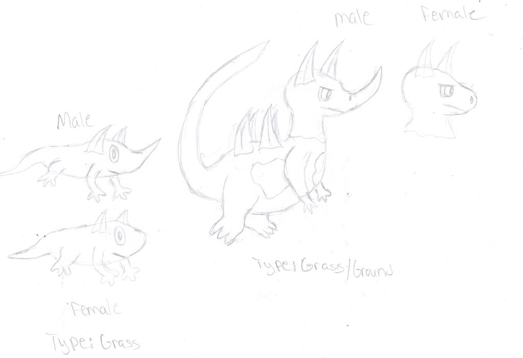 Grass Lizard Fakemon By Dalejandre1 On Deviantart