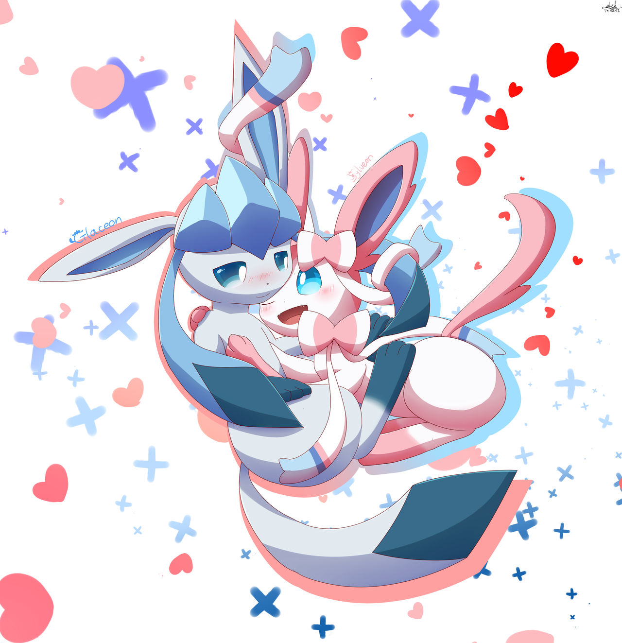 Glaceon X Sylveon By Bsh0404 On Deviantart