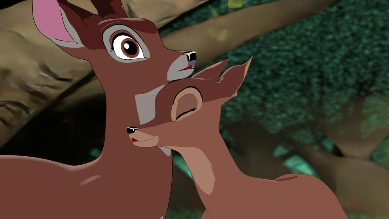 Faline Cuddles Bambi By Fynamic On Deviantart