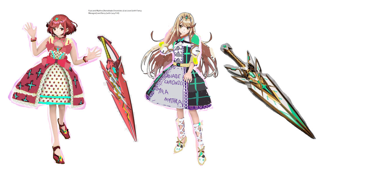Pyra And Mythra As Love And Berry Idol Vectors By Saucerofperil On Deviantart