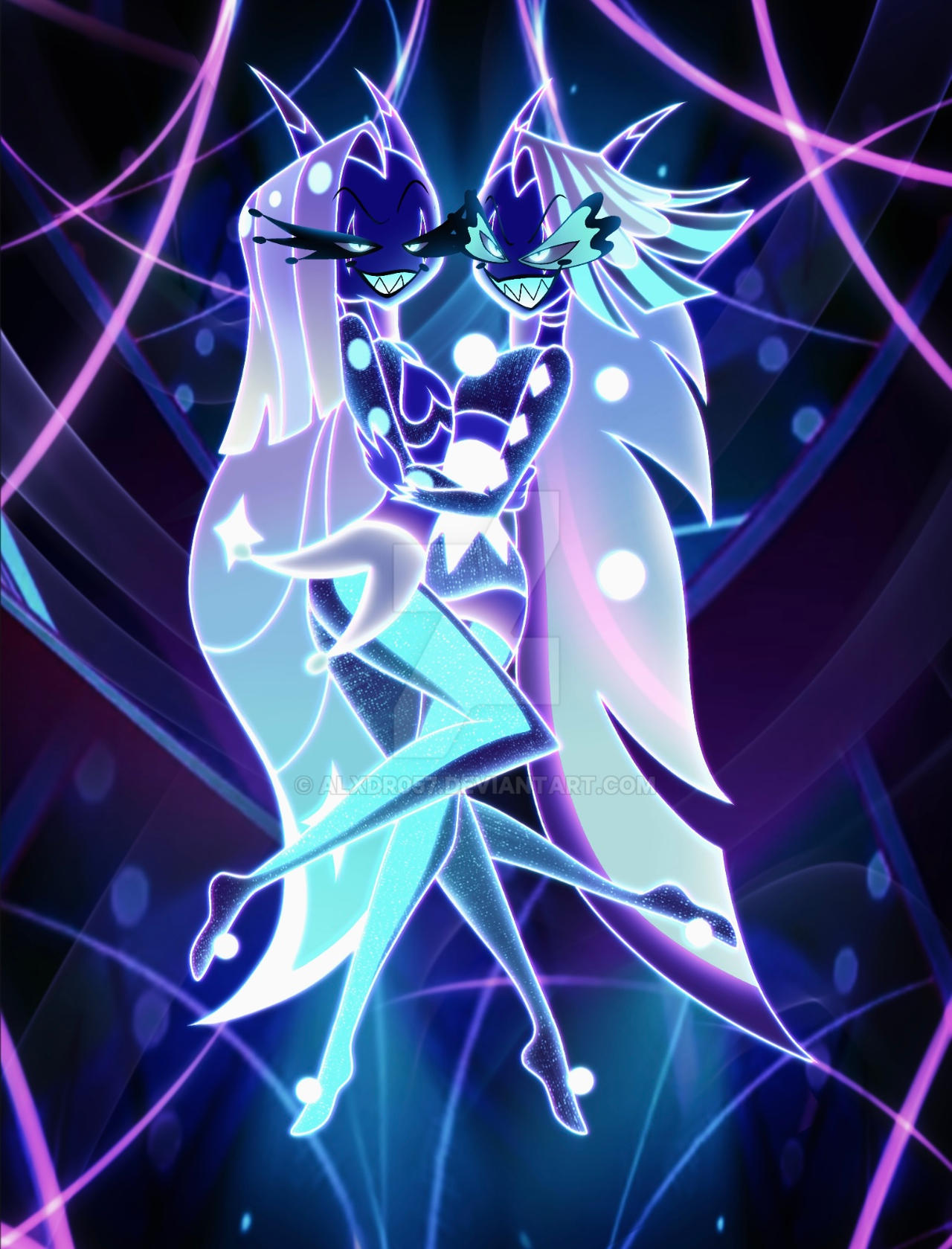 Glitz And Glam The Glam Sisters Helluva Boss By Alxdr057 On Deviantart