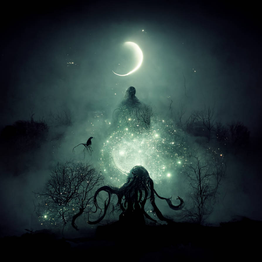 VORONY Cthulhu witch moon light stars night fog ma by scrove on DeviantArt VORONY Cthulhu witch moon light stars night fog ma by scrove on DeviantArt