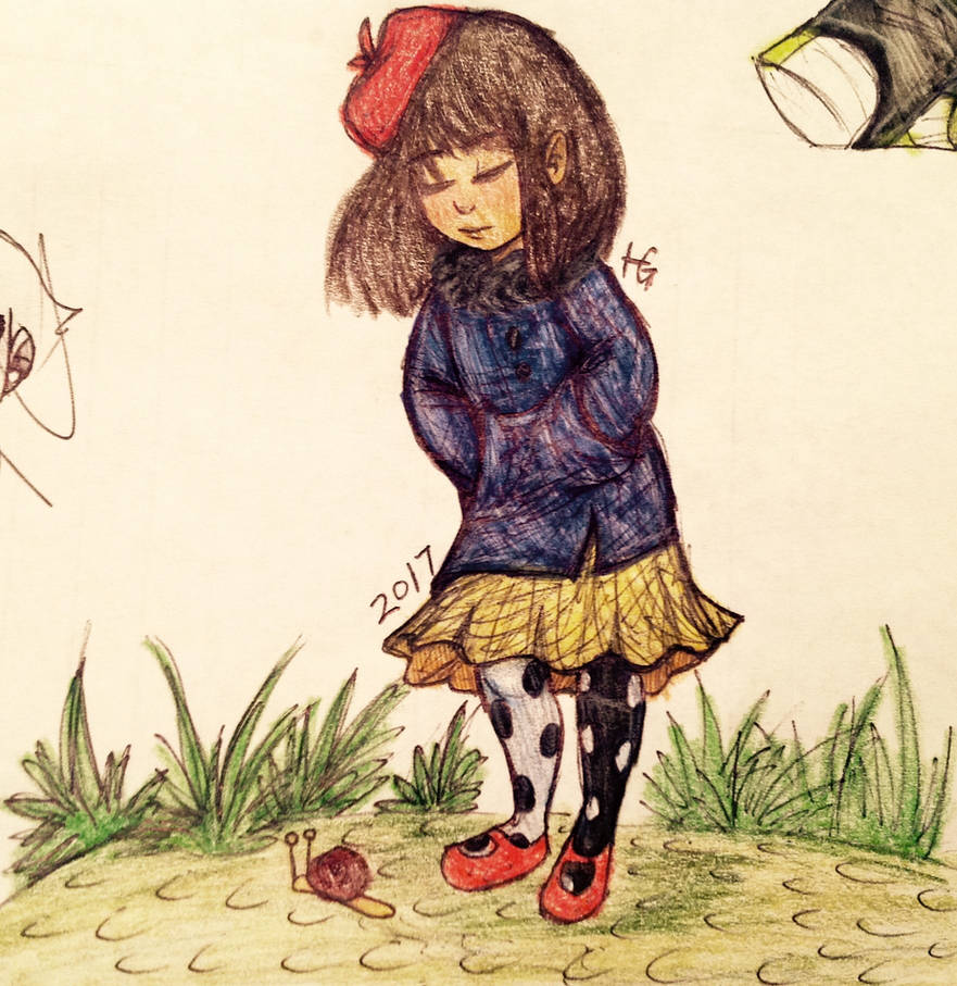 Frisk And A Snail By Hueghost On Deviantart