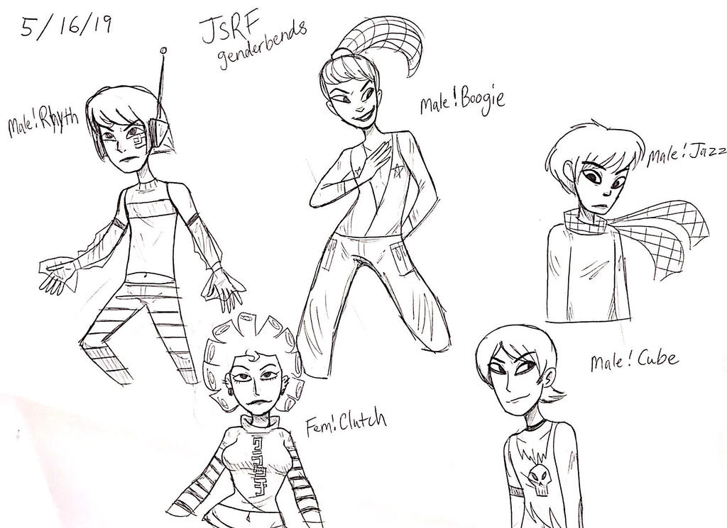 Jsrf Genderbends 2 By Hueghost On Deviantart