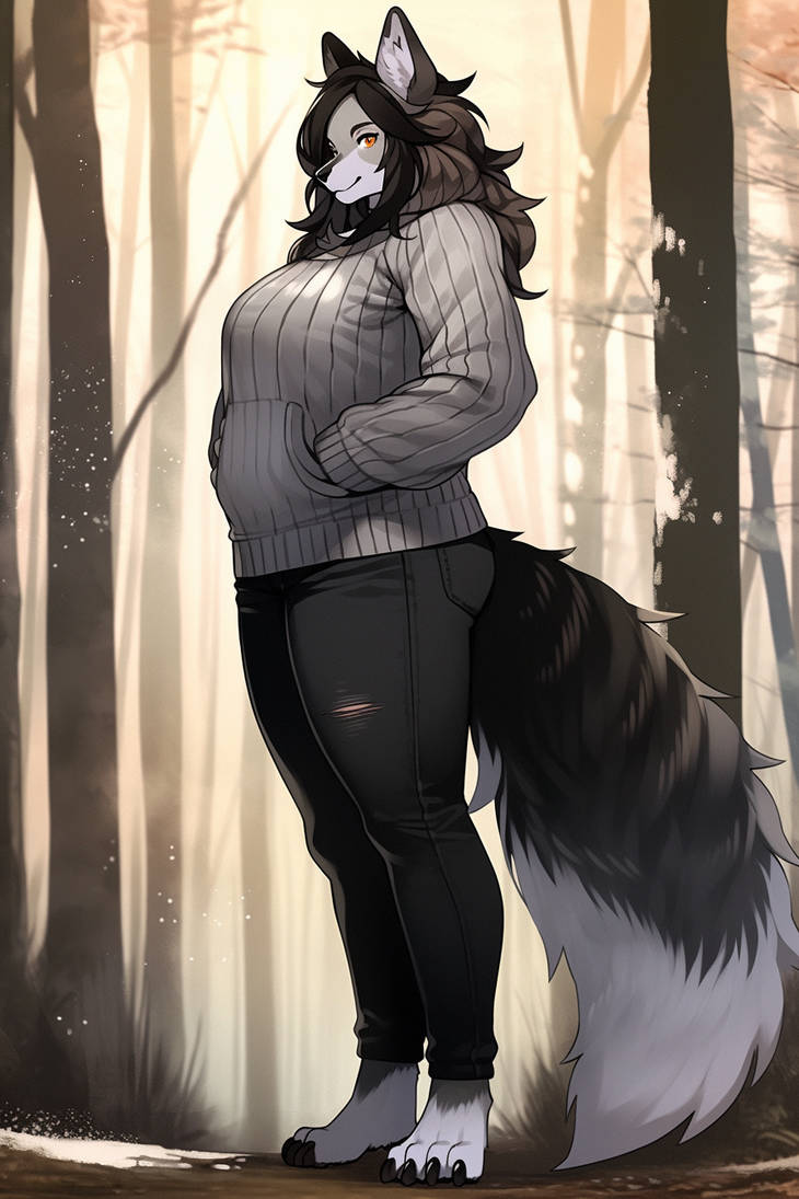 Thick Wolf Girl By Chrisd19 On Deviantart