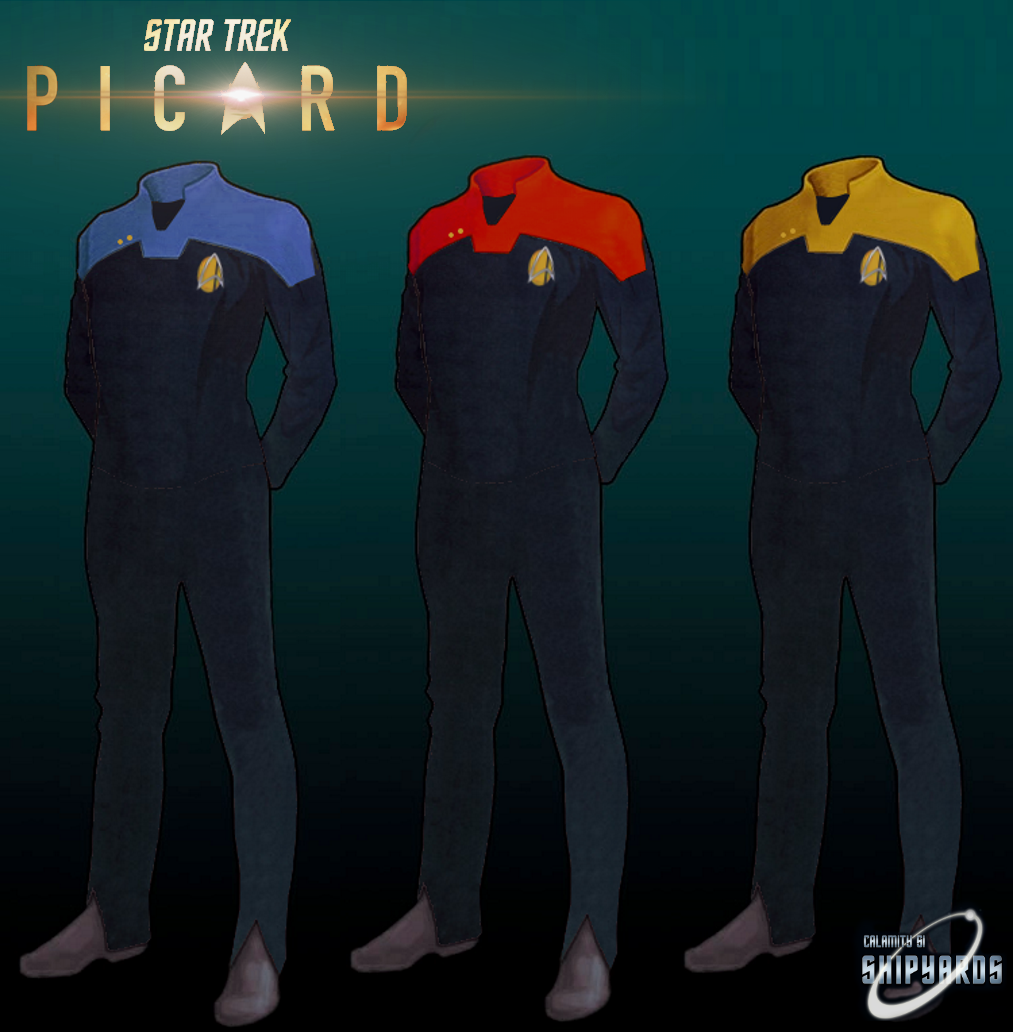 Star Trek Picard Uniforms by calamitySi on DeviantArt Star Trek Picard Uniforms by calamitySi on DeviantArt