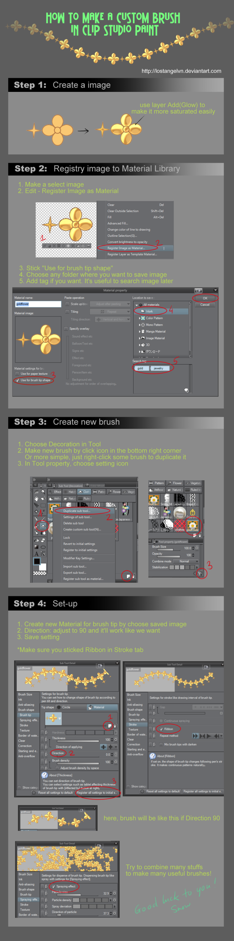Tutorial Making A Custom Brush In Csp By Snowshinejr On Deviantart
