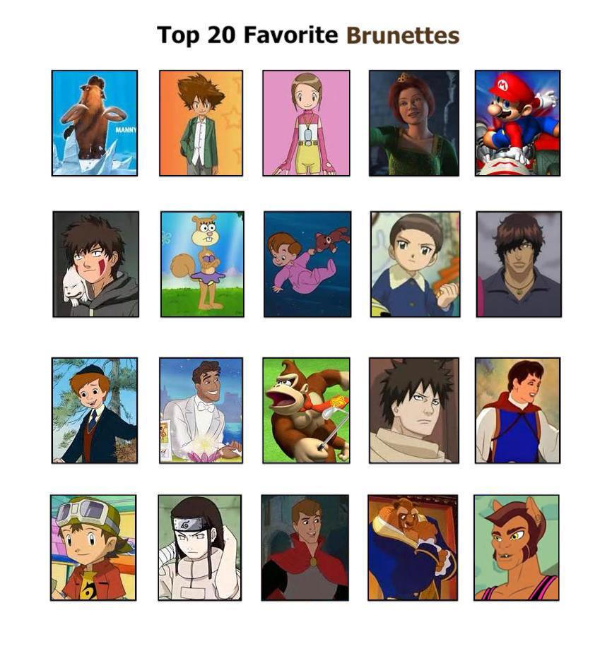 Top 20 Favorite Brunettes 3 By Araceli193 On Deviantart