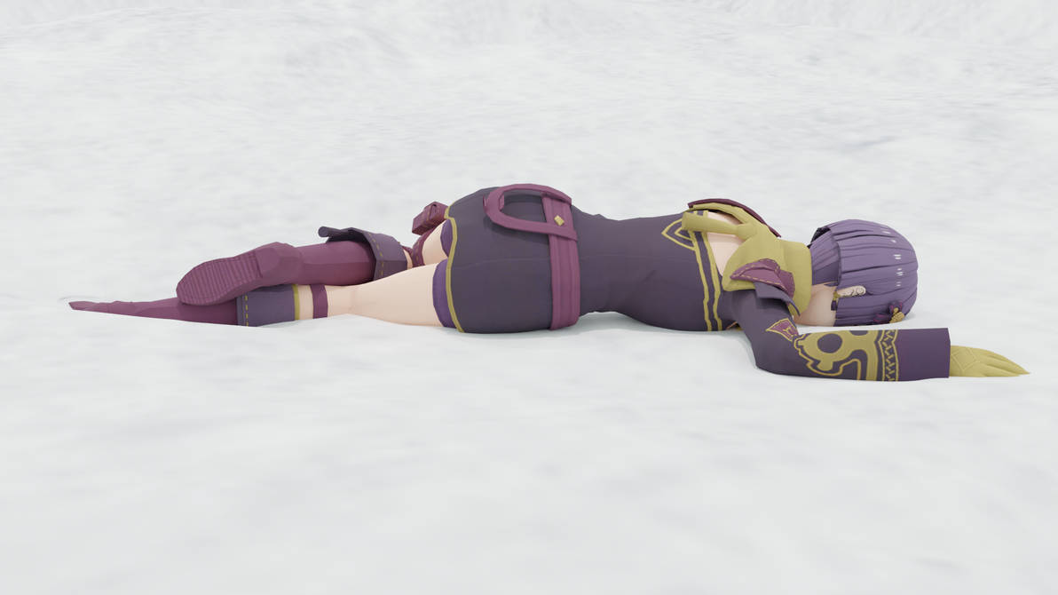 Timeskip Bernadetta Face Down Pose 15 04 By Opticpause On Deviantart