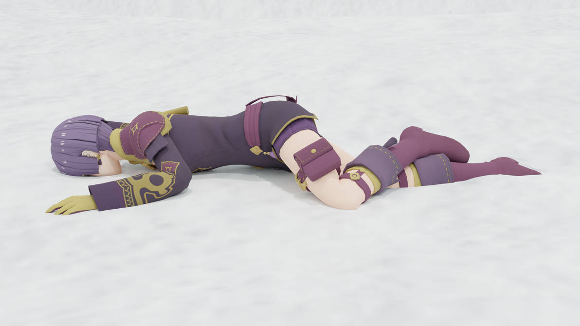 Timeskip Bernadetta Face Down Pose 15 08 By Opticpause On Deviantart