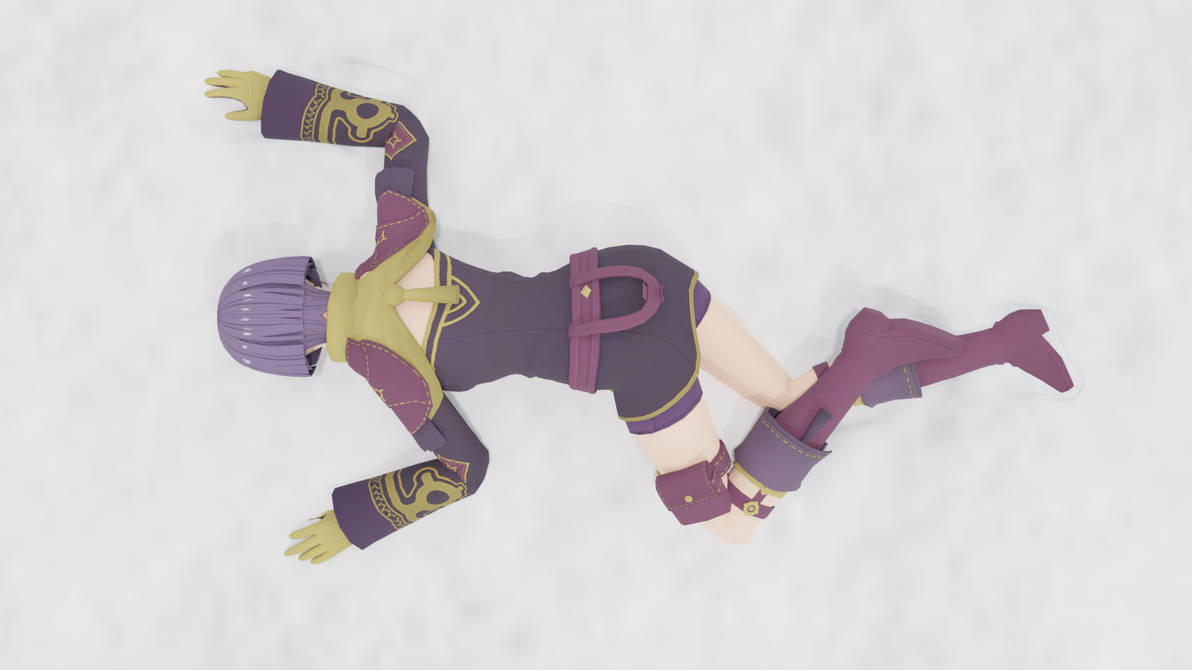 Timeskip Bernadetta Face Down Pose 15 11 By Opticpause On Deviantart
