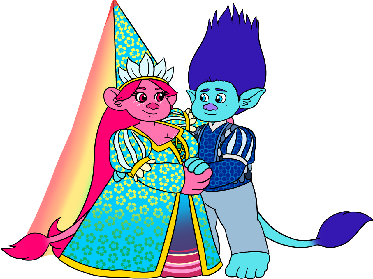 Poppy X Branch On Dreamworks Trolls Deviantart