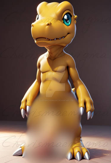 Wet And Sexy Renamon By Charismaenigmaart On Deviantart