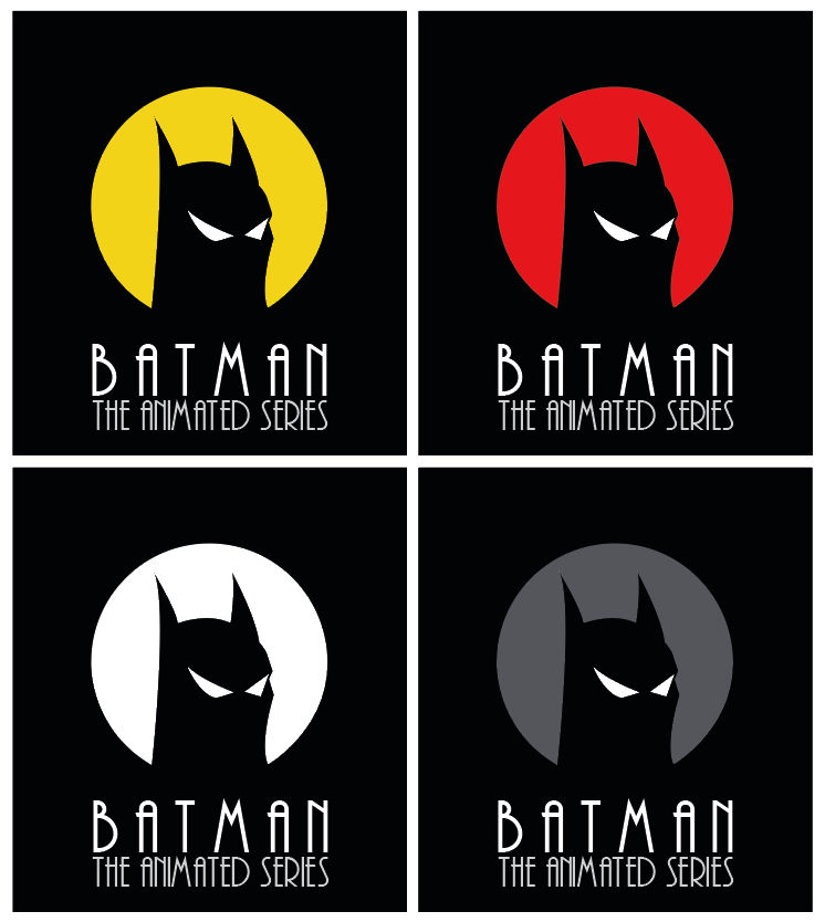 Batman The Animated Series Poster 4 Variations By Creativedyslexic On