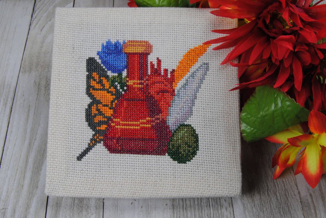 Skyrim Restore Health Cross Stitch By Sirithre On DeviantArt skyrim-restore-health-cross-stitch-by-sirithre-on-deviantart