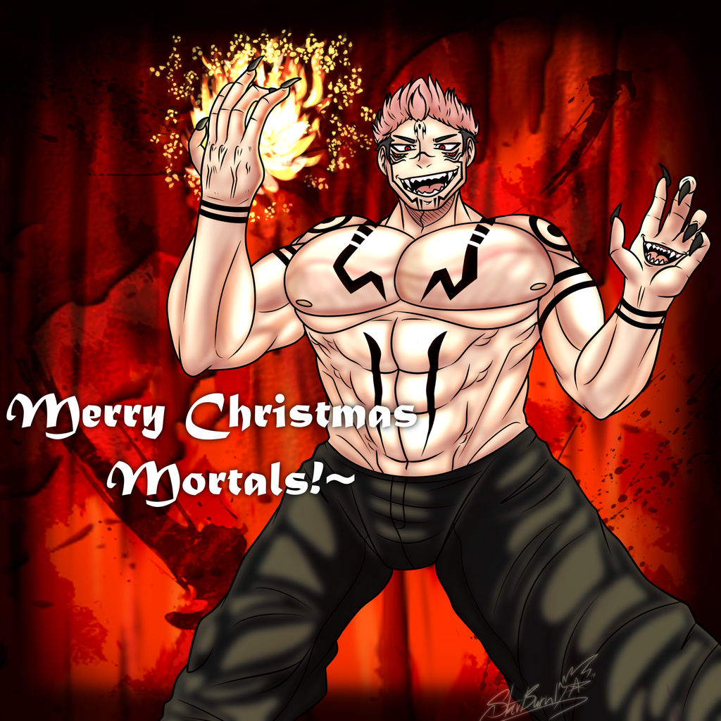 Merry Christmas Mortals Jjk Sukuna By Sanaelovesdragontale On Deviantart